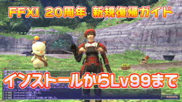 【FF11】FFXI 祝20周年！新規・復帰向けガイドまとめ～インストールからLv99まで | トンでもなく日々是好日